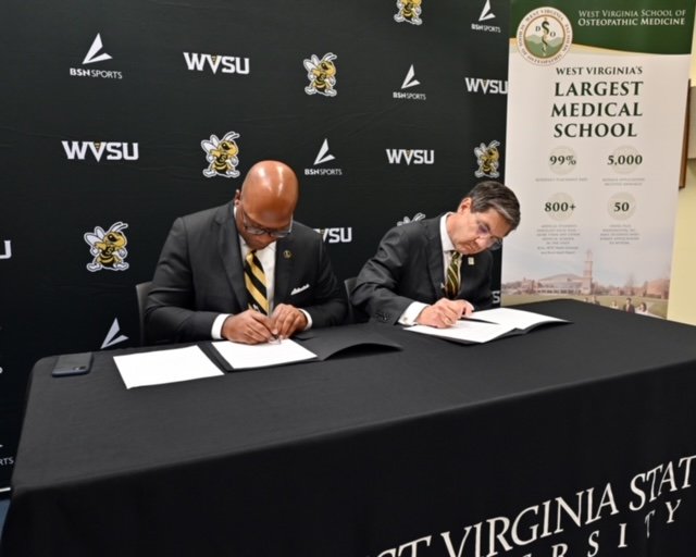 WVSOM, West Virginia State University sign MOU | West Virginia School ...
